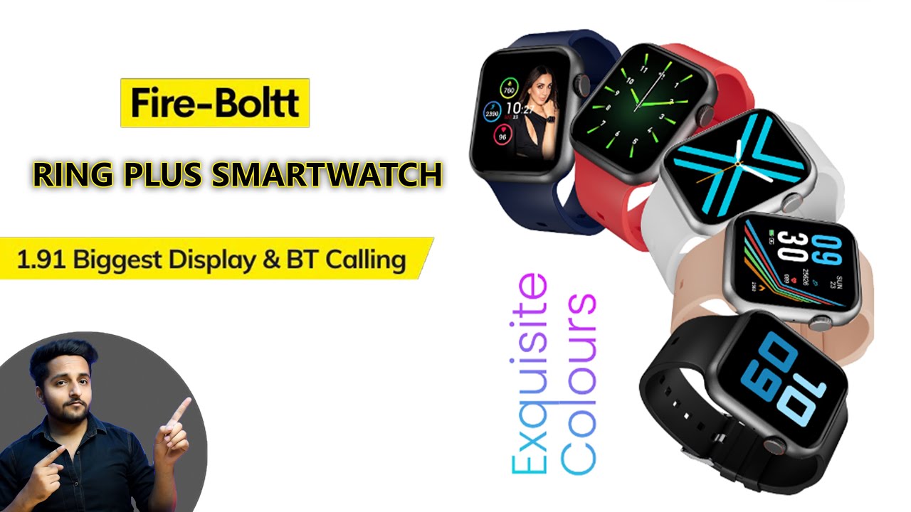 Fire Boltt Ring Plus Smartwatch | 1.9" Biggest Display & BT Calling ...