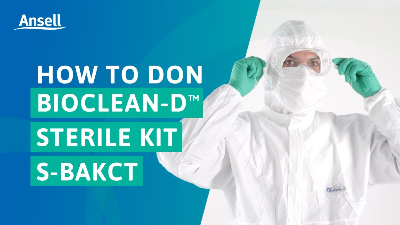 How to Don the BioClean-D™ Sterile Garment Kit S-BAKCT - YouTube