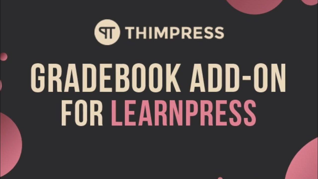 [LearnPress 3.0] - How to use Gradebook Add-on for LearnPress - YouTube
