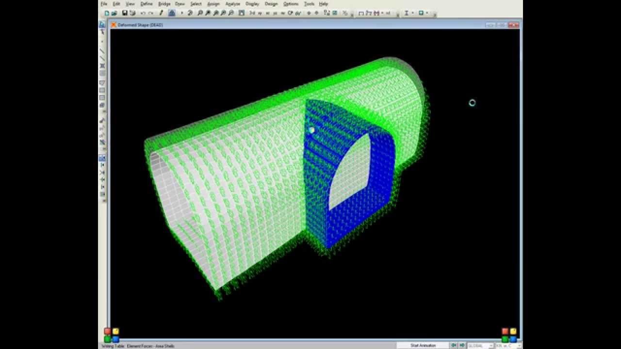 Sap2000 How to get average shell forces less than 2 min - YouTube