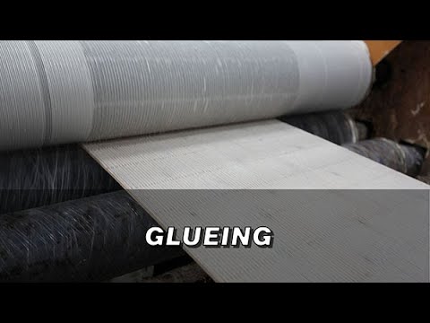gluing of wood veneers and plywood - YouTube
