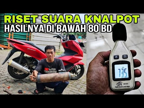 RISET UJI COBA KEBISINGAN KNALPOT PAKE DB METER DIGITAL SOUND LEVEL METER GM 1351 BY SKR RACING ...