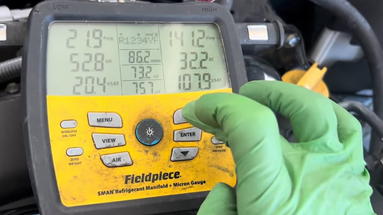 AC EXPERIMENTING WITH SUPERHEAT & SUBCOOLING DIFFERENT TEMP PROB ...