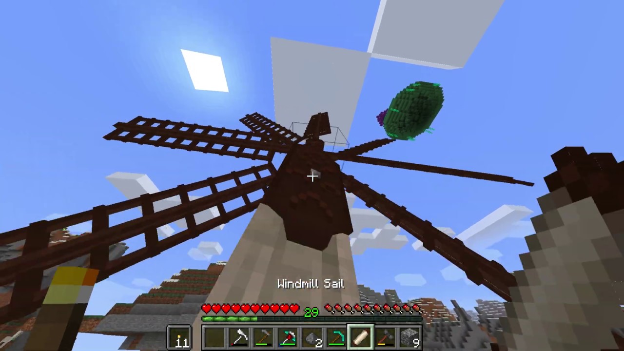 Minecraft FTE mods EP 3 (the wind) - YouTube