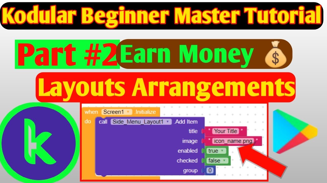 #2 Beginner LayoutsArrangements in Kodular Types of layouts Tutorial ...