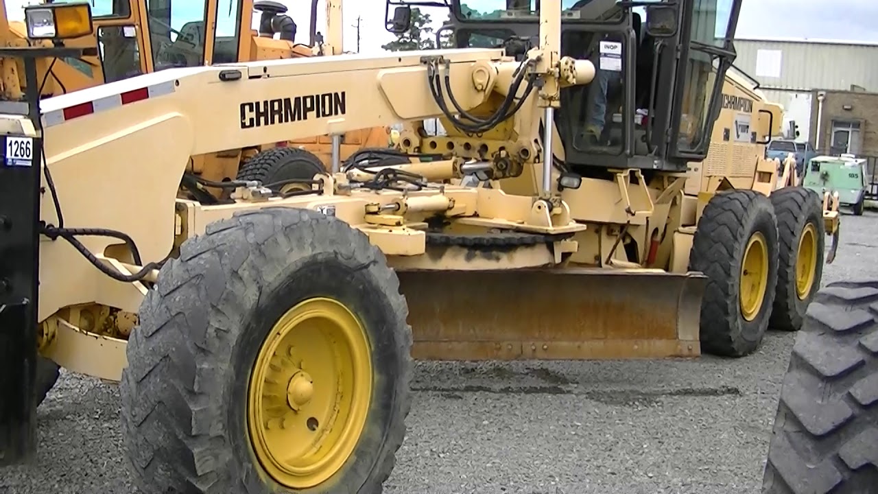 Champion 720A Motor Grader (VDOT Unit #R04570) - YouTube