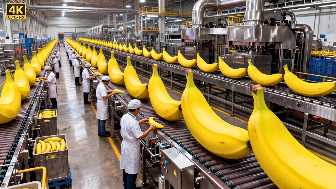 Inside a Dried Banana Factory: From Fresh Harvest to Sealed Packs (Full ...