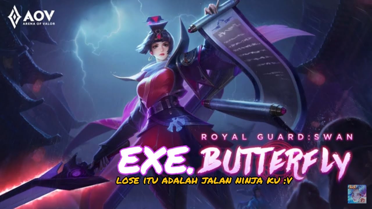 BUTTERFLY,EXE - Review skin new butterfly di ranked | Garena AOV ...