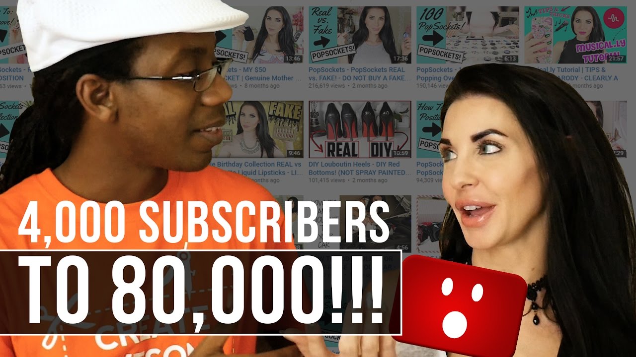 How a Small YouTuber Grew Her YouTube Channel from 4,000 to 80,000 ...