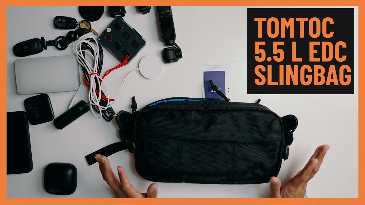 Tomtoc EDC Sling Bag Review Urban Wander and Ultimate Comfort - YouTube