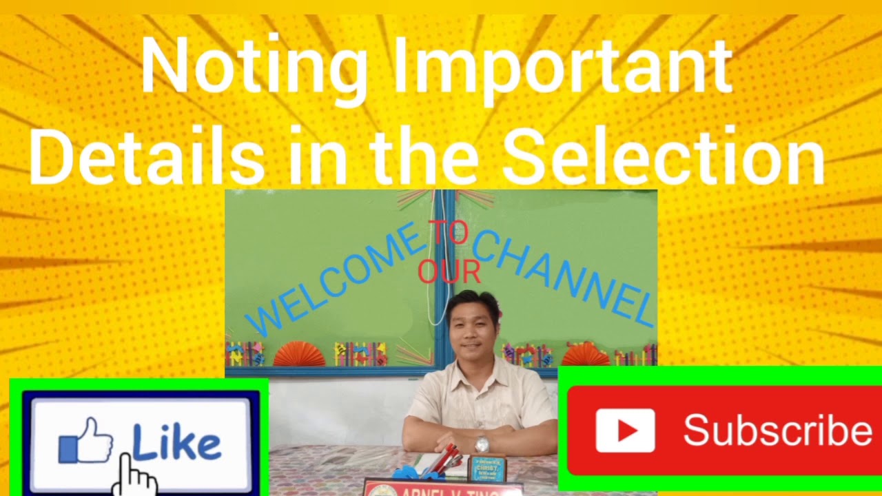Noting Important Details - YouTube