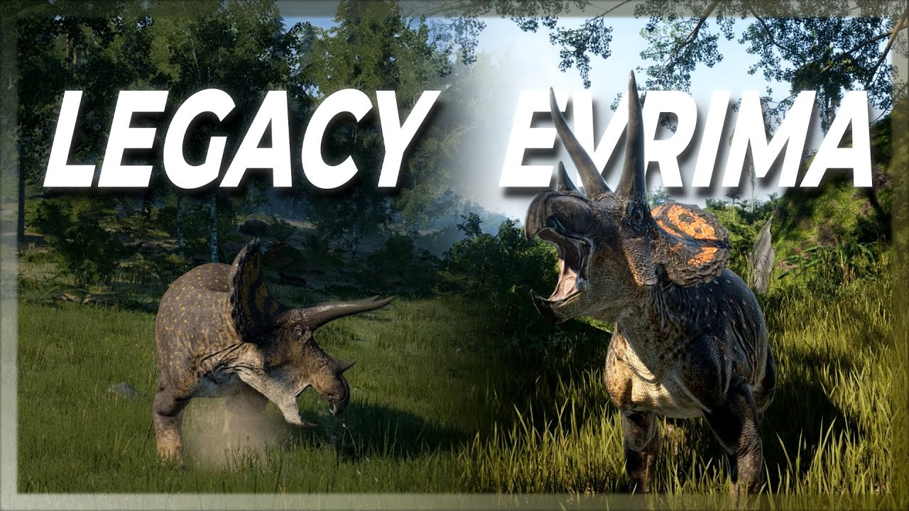 TRICERATOPS: Legacy vs Evrima - The Isle - YouTube
