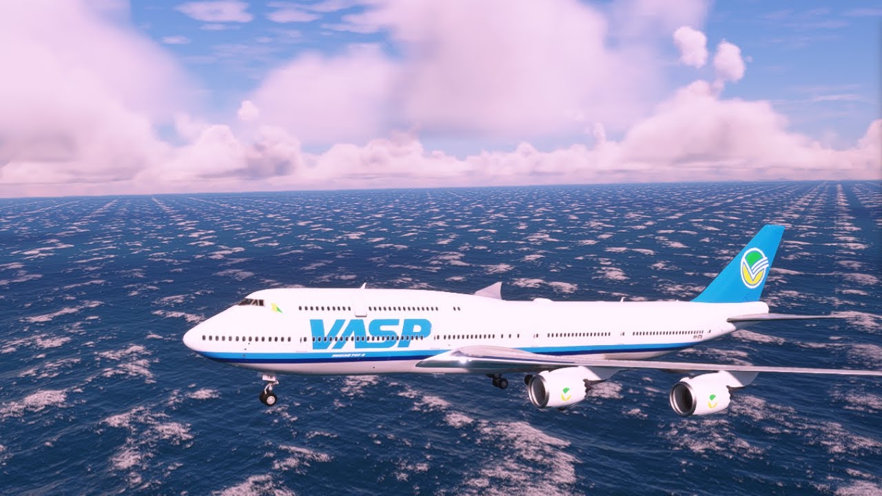 Smooth Ocean Crossing with VASP Boeing 747 | Microsoft Flight Simulator ...