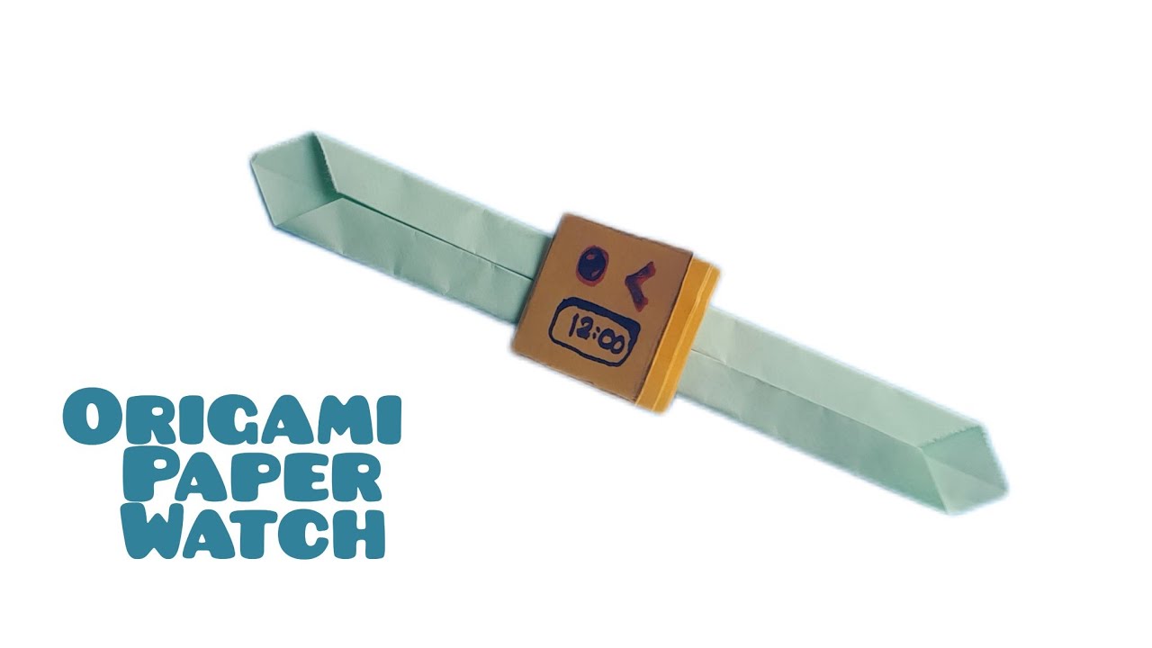 How to make origami paper watch - YouTube