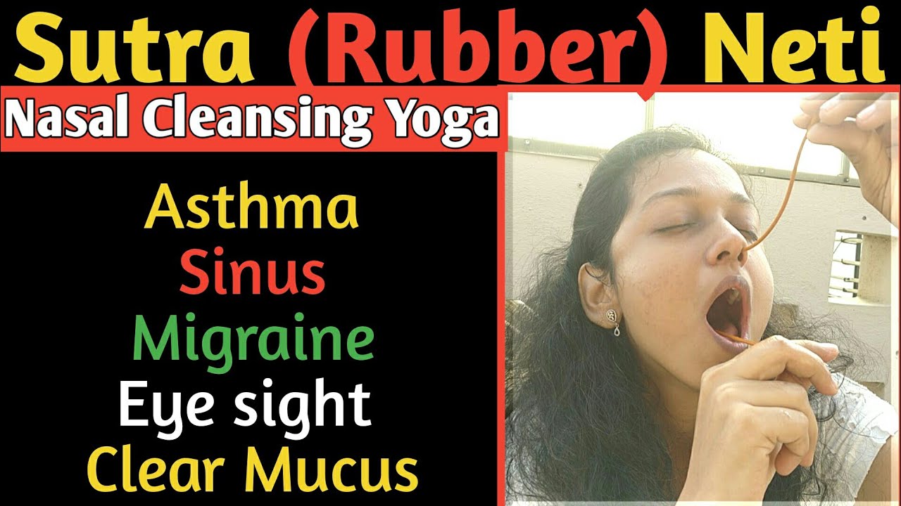 Rubber Neti (Sutra neti) -cure asthma,sinus,migraine #sutraneti # ...