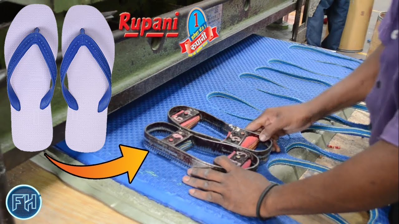 चप्पल कैसे बनती है FACTORY में || HOW IS IT'S MADE SLIPPERS IN FACTORY ...
