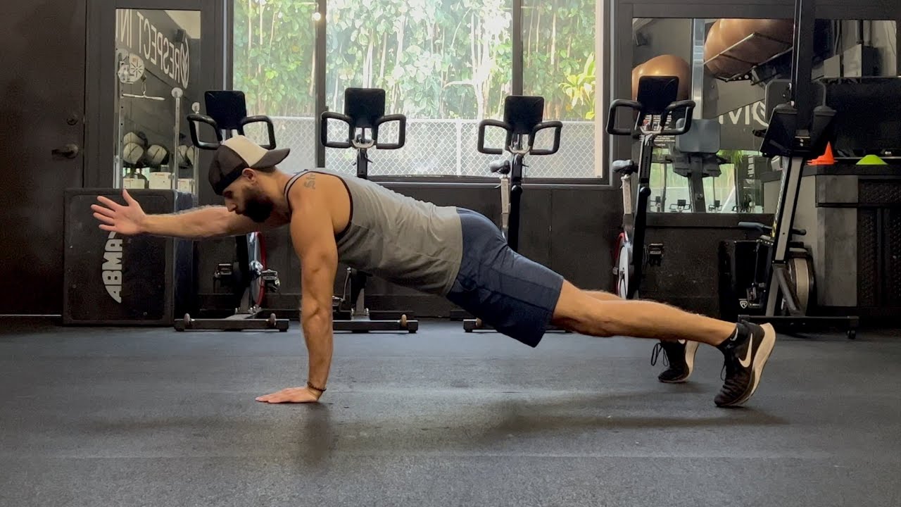 Bodyweight - High Plank Reach - YouTube