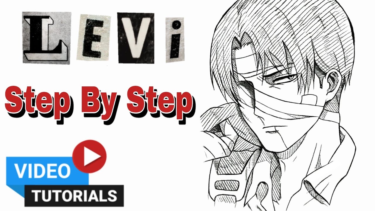 How to draw Levi Ackerman Step By Step - Attack on Titan - YouTube