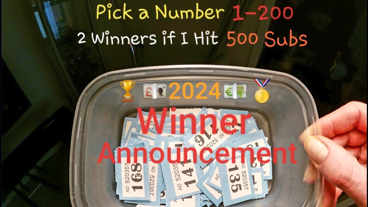 New Year 2024 Pick a Number 1-200- Winner Announcement Video | FREE to ...