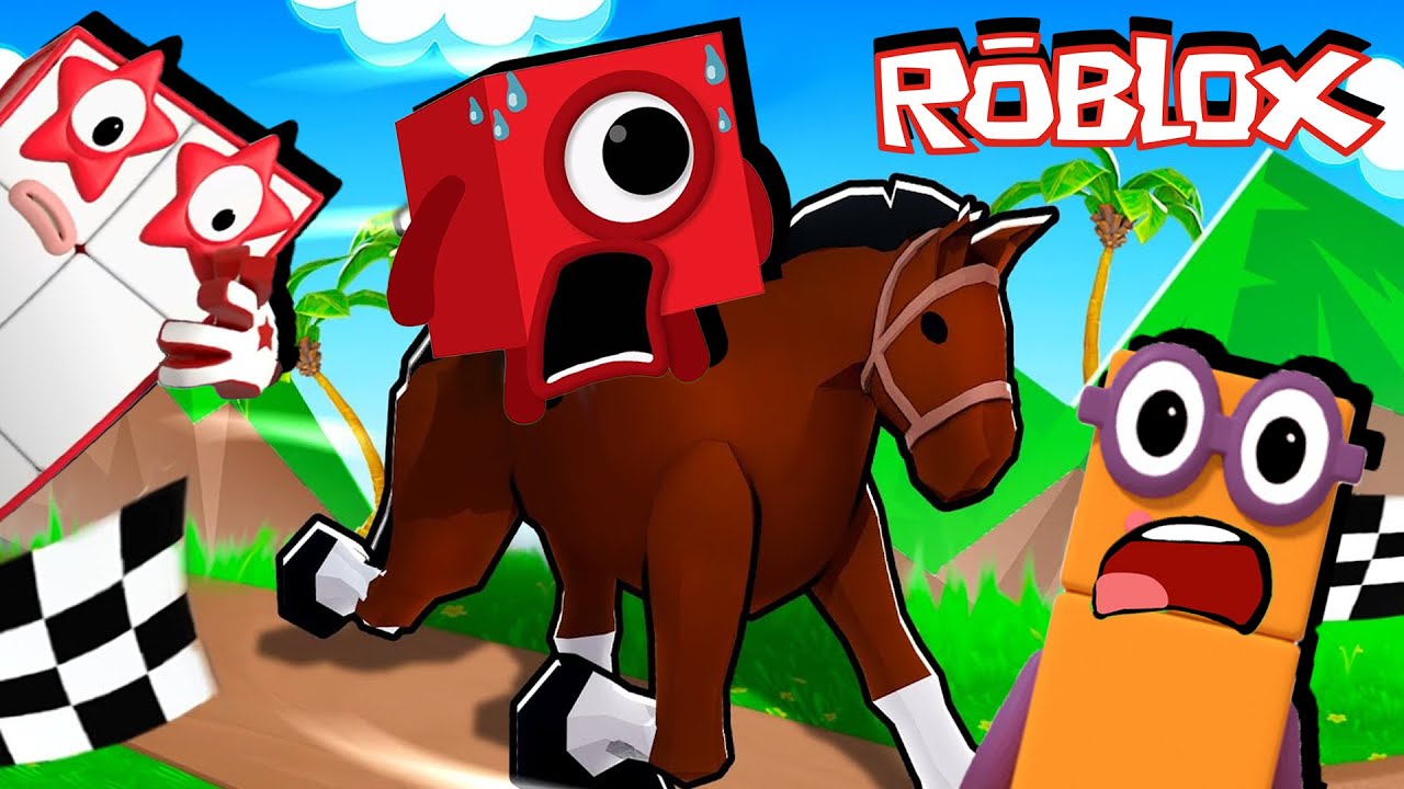 Numberblocks PLAY Horse Race in Roblox! 🐎 - YouTube
