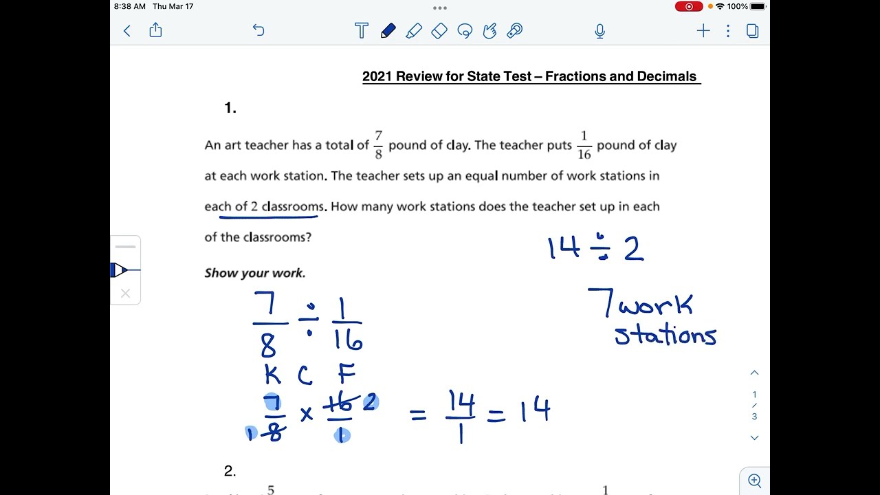 NYS 6th Grade Math State Test Review Fractions YouTube NYS 6th Grade Math State Test Review Fractions YouTube