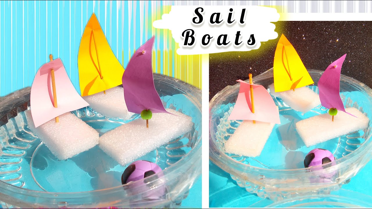 DIY Easy Paper SAIL BOATS / Kids Easy crafts / Kids Playtime / Kids ...