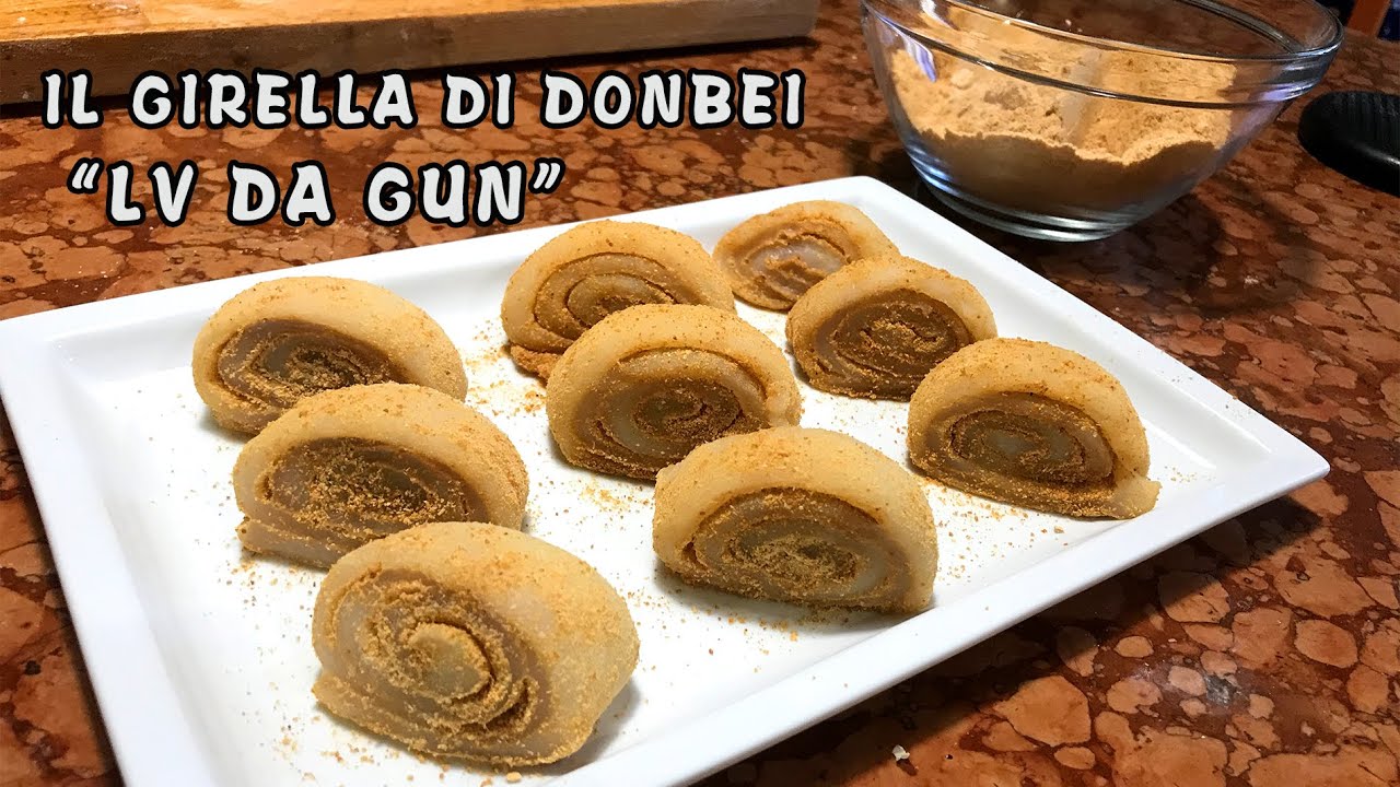 cucina dolce cinese "la girella lv da gun" ricetta - YouTube
