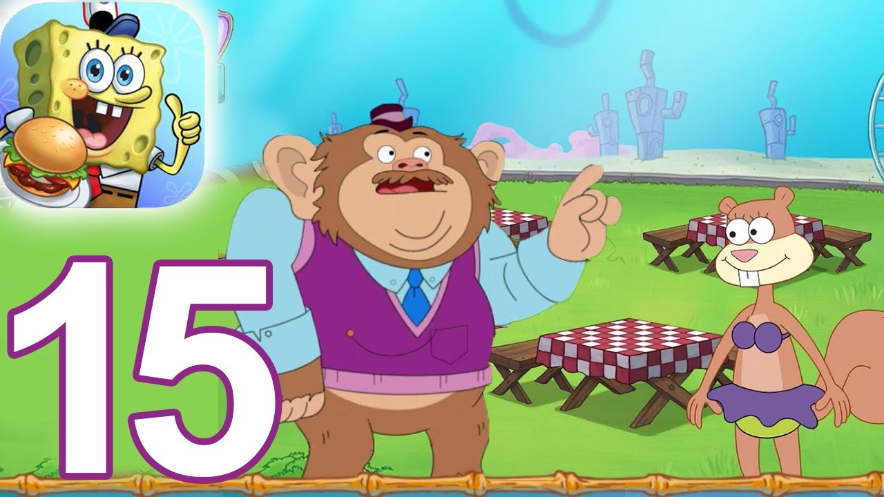 SpongeBob: Krusty Cook-Off - Sandy's BBQ - Gameplay Video Part 15 (iOS ...