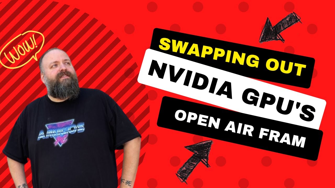 Swapping open Frame GPU Rig Nvidia cards - YouTube