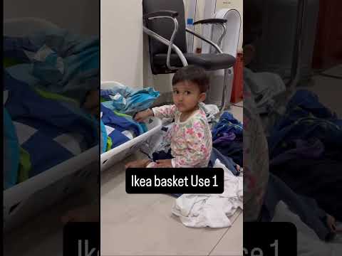 Baby play with ikea basket #funny #cutebabygirl #funnybaby #viral #comedy