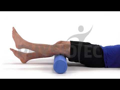 Active knee extension on roller (inner range quad - IRQ) - YouTube