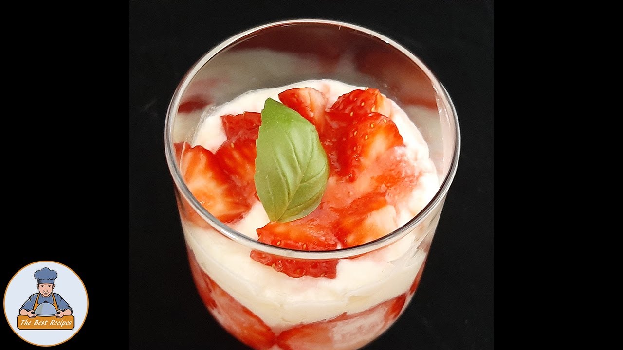 Dessert express : verrine fraise mascarpone à tomber par terre ! - YouTube