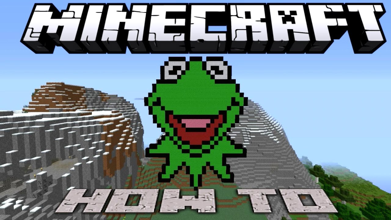 Minecraft ~8 Bit~ HOW TO : Kermit The Frog ~Muppets~ ( Tutorial ) /W ...