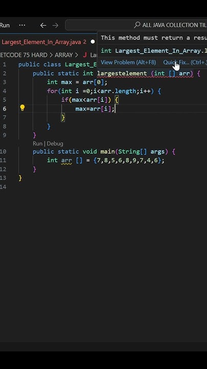 How to Find the Largest Number in an Array | Java Programming #JavaProgramming #LearnJava - YouTube