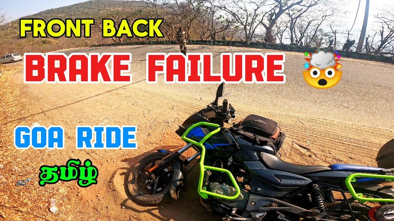 Break failure Almost dead 🤯 just miss Salem to Goa ride part 2 in tamil ...