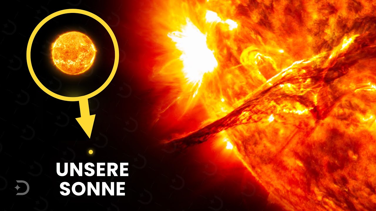 Die NASA entdeckt einen neuen unglaublich großen Stern. Größenvergleich ...