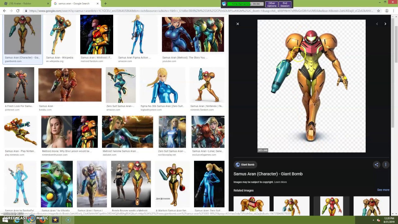 How to make a samus aran for free in roblox! No edits or intro. - YouTube
