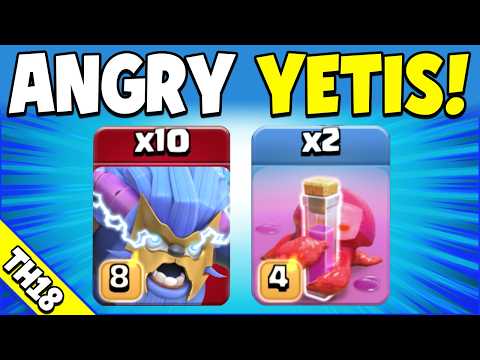 Unstoppable Super Yeti Attack AFTER June Update! Best TH18 Attack Strategy (Clash of Clans)