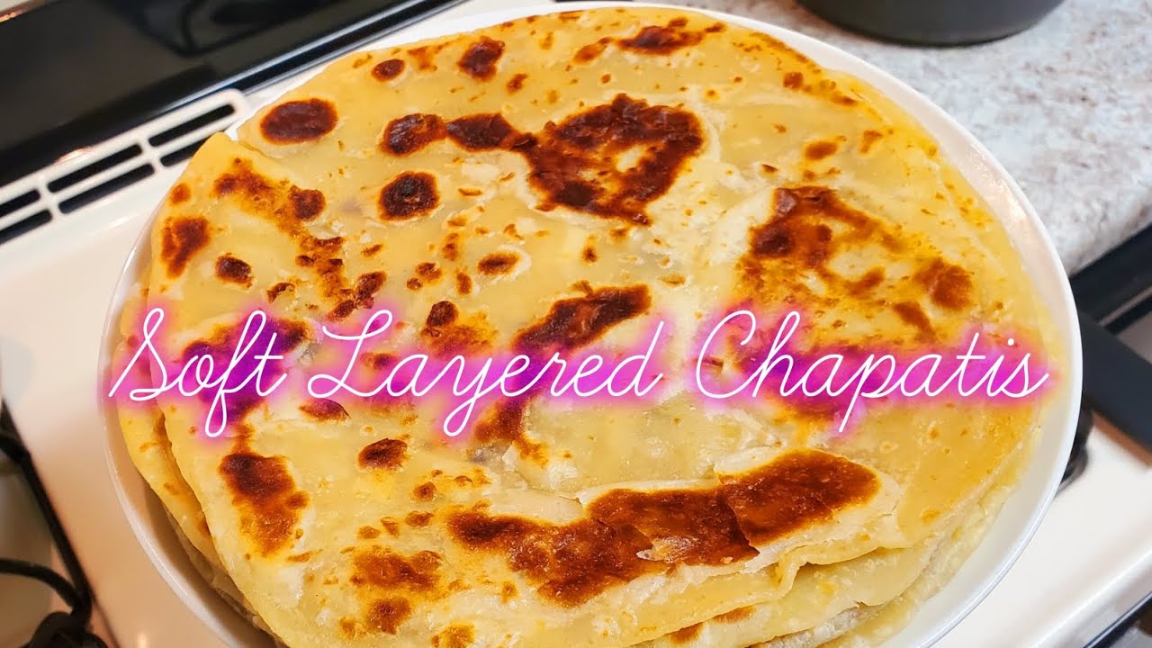 How to Make Soft Layered Chapatis With hot Water - YouTube