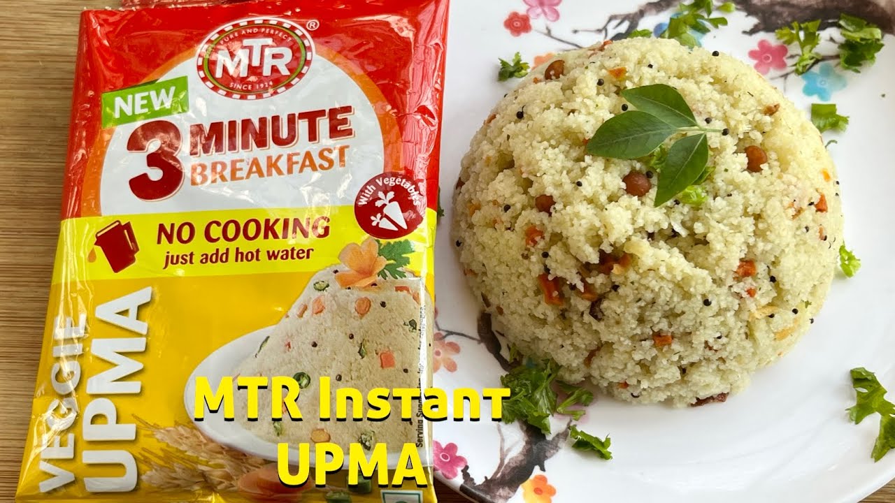MTR 3 Min Breakfast Upma | MTR Upma Recipe | MTR Instant Upma MTR ...
