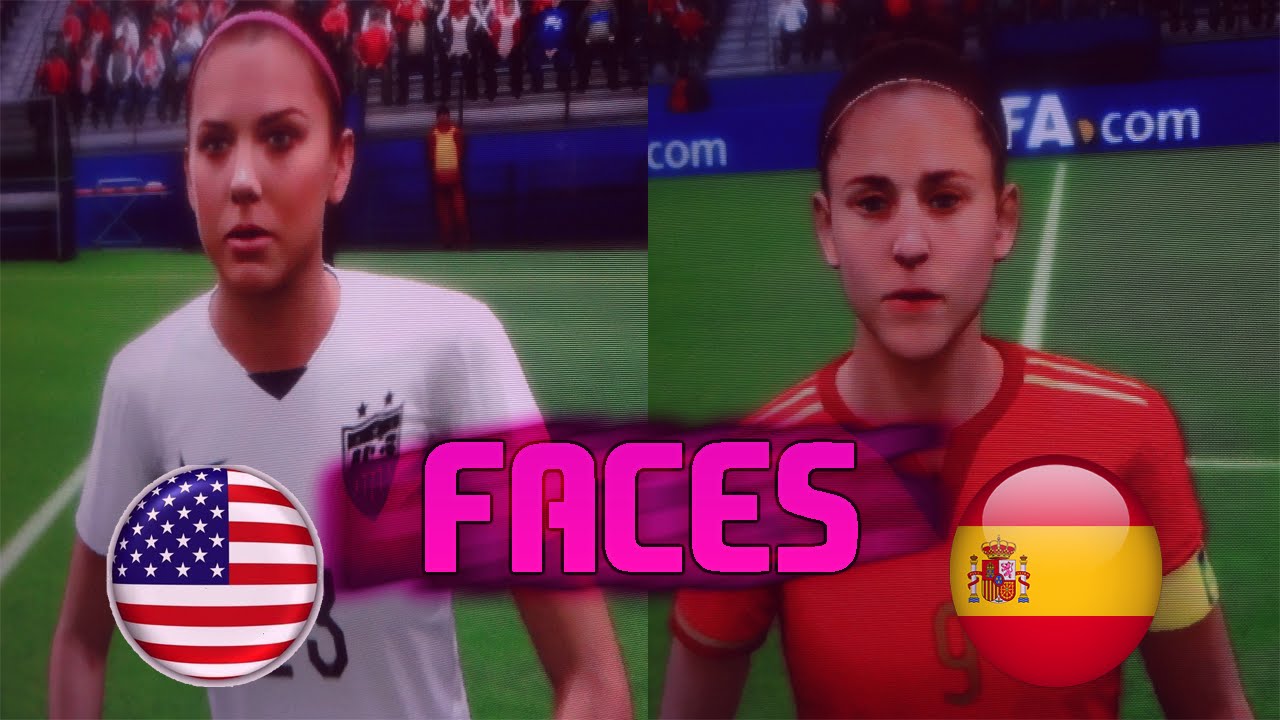 FIFA 16 | NEW FACES OF WOMEN IN FIFA, ALEX MORGAN... | Spain and USA ...
