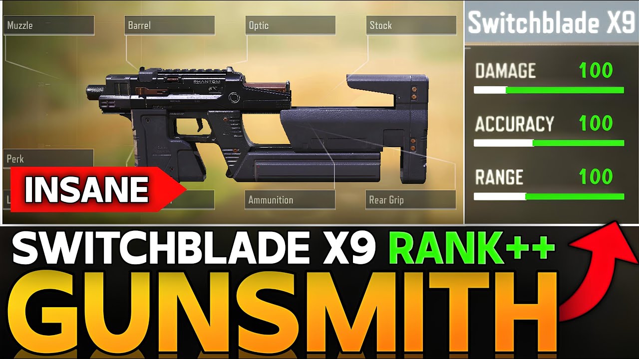 BEST SWITCHBLADE X9 GUNSMITH IN CALL OF DUTY MOBILE | SWITCHBLADE X9 ...