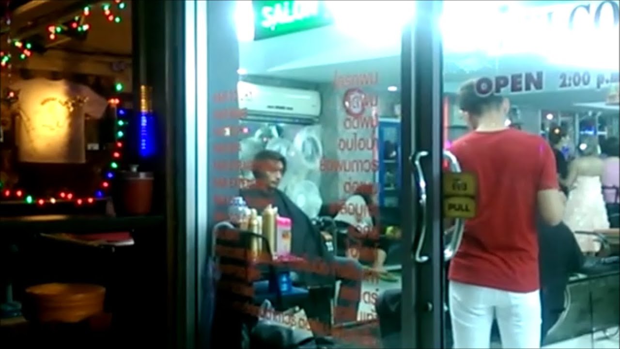 Shave and Hair Bangla Style ! Patong Phuket Thailand - YouTube