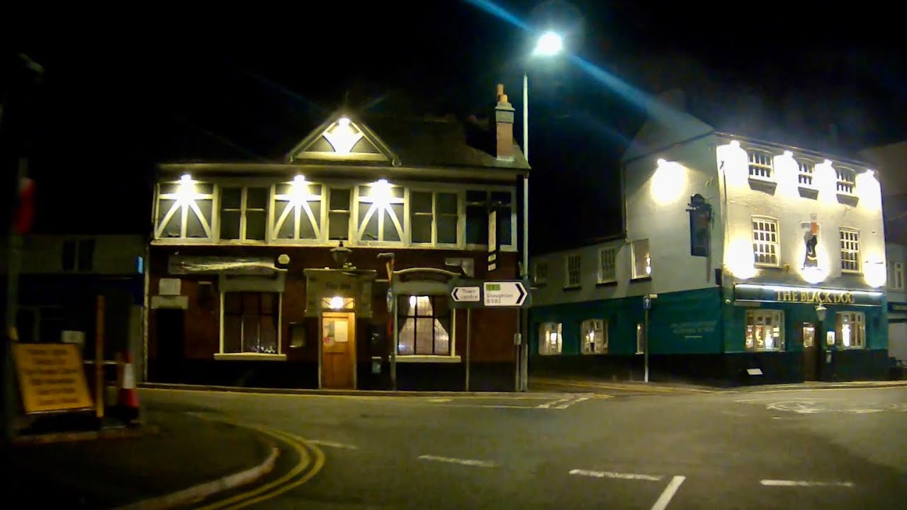 Night drive from Wigston to Oadby in Leicestershire, England - 7/11/23 ...