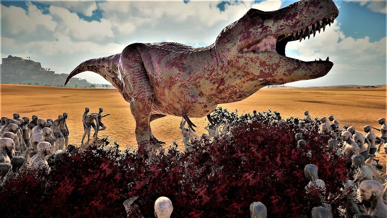 5.000 T-Rex Vs 1,000,000 Zombies !! | ULTIMATE EPIC BATTLE SIMULATOR 2 ...