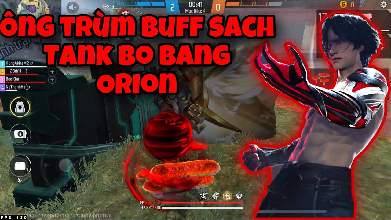 (FREE FIRE) ÔNG TRÙM BUFF SẠCH TỬ CHIẾN LẦN ĐẦU THỬU TANK BO BẰNG NHÂN VẬT ORION SẼ NTN? - YouTube
