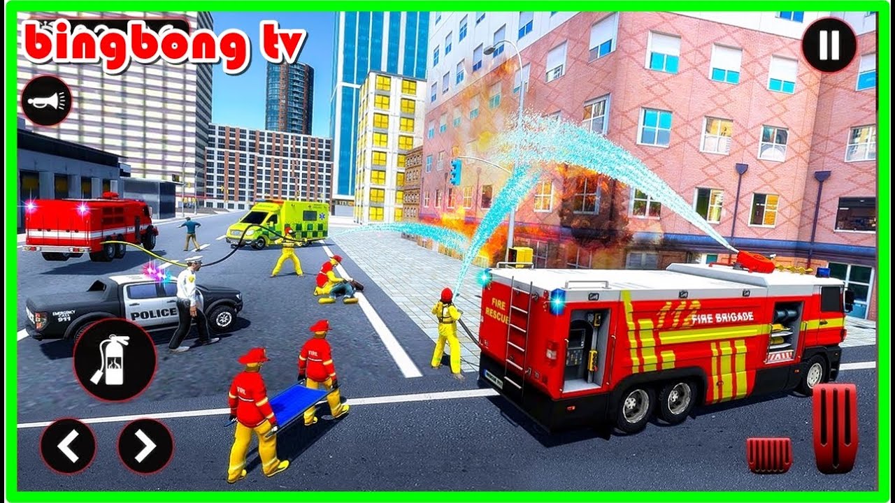 Fire Engine Sim 2022 - Fire Truck Driving Rescue Simulator | Android ...