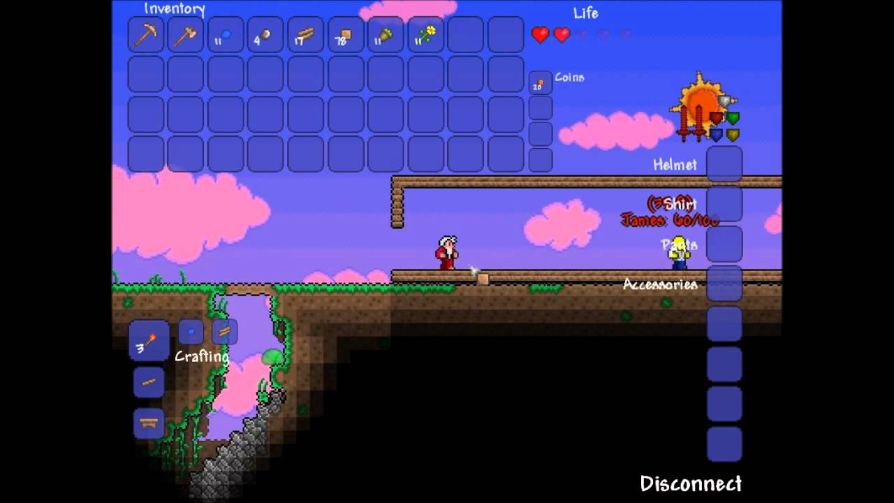 Let's Play Terraria Co-op Part 1 - YouTube