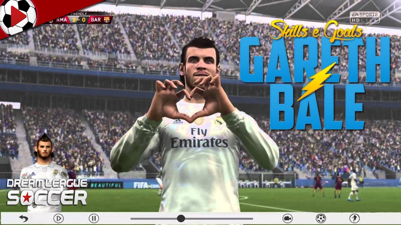 Gareth Bale Skills & Goals Dream League Soccer |HD| - YouTube