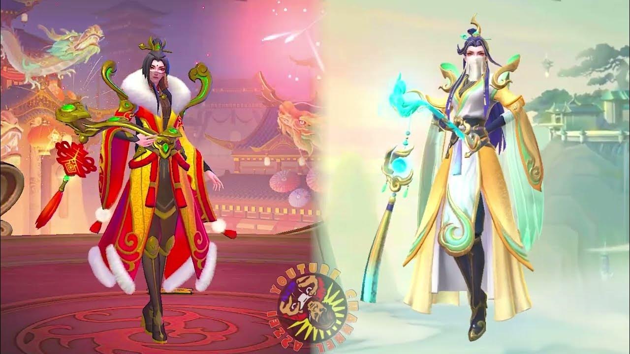 Luo Yi Elysium Guardian Collector Skin VS Dawning Fortune Lunar Fest Skin | MLBB Comparison ...